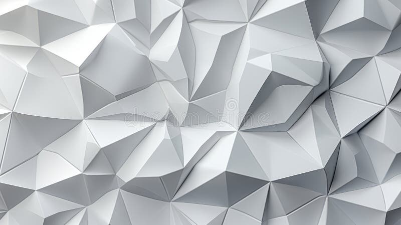 Abstract White Polygonal Background Texture. Low Poly White Wall. White ...