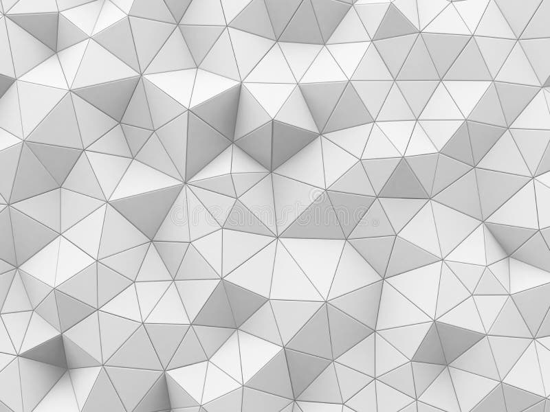 Abstract White Polygonal Background. Triangle Texture Stock ...