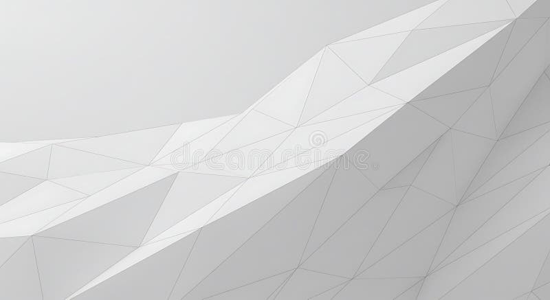 Abstract White Polygonal Geometric Surface Background Design Stock Illustration - Illustration ...