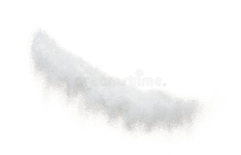 Abstract White Powder Explosion in Air. Freeze Motion of White Paint ...