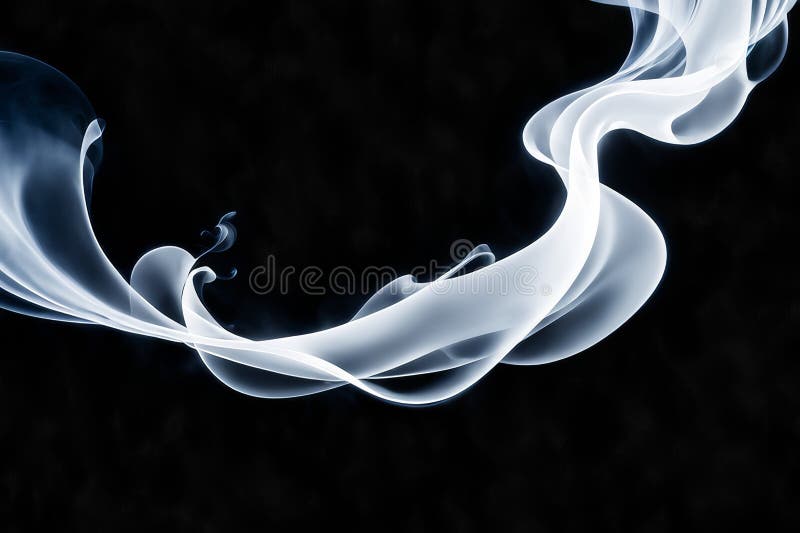Abstract White Powder Explosion on Black Background. Stock Illustration ...