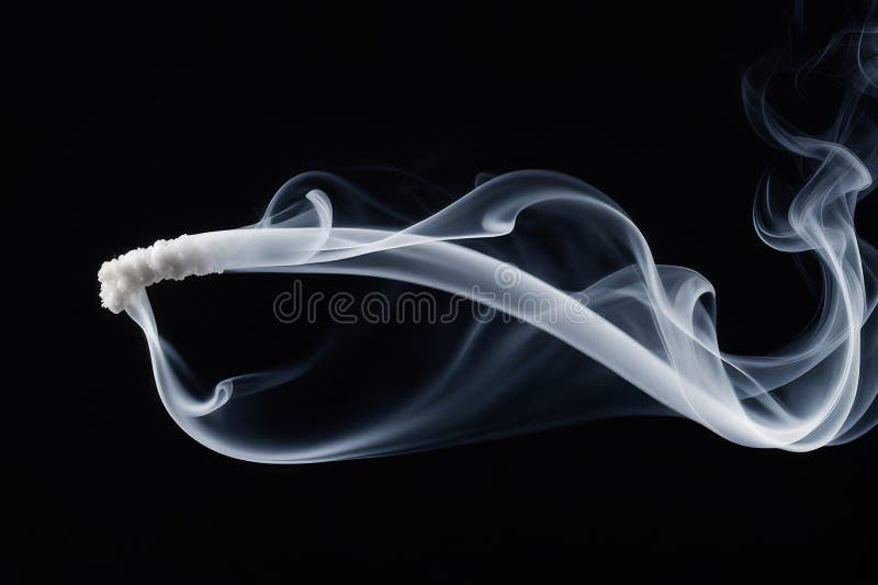 Abstract White Powder Explosion on Black Background. Stock Illustration ...