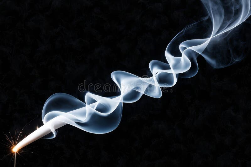 Abstract White Powder Explosion on Black Background. Stock Illustration ...