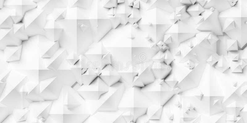 Abstract White Pyramid Polygon Geometry Mosaic Background Template ...