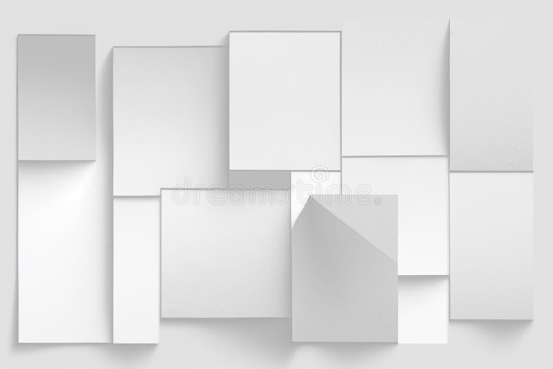 Abstract White Rectangular Background. Minimal White Graphic Wallpaper ...