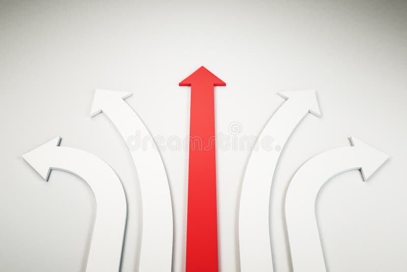 Different Direction and Choice Concept Stock Illustration ...