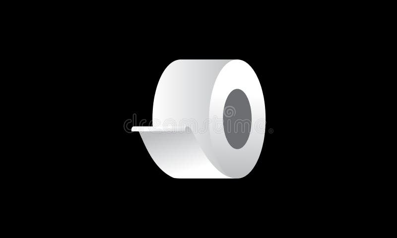 Tissue Paper Roll White Logo Vector Icon Symbol Design Graphic ...