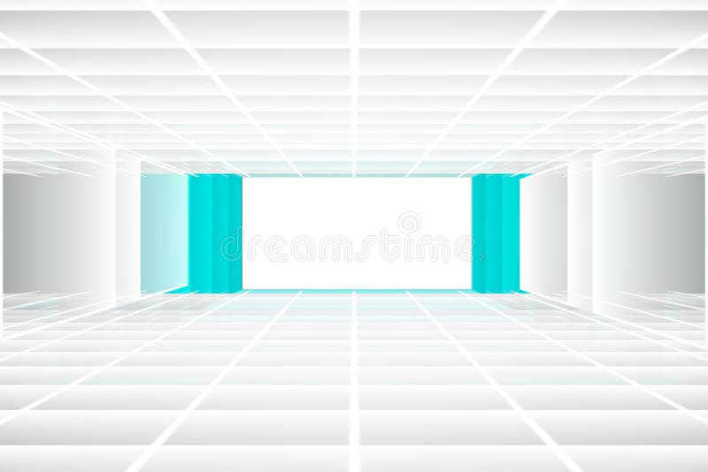 Abstract white room stock illustration. Illustration of technology ...