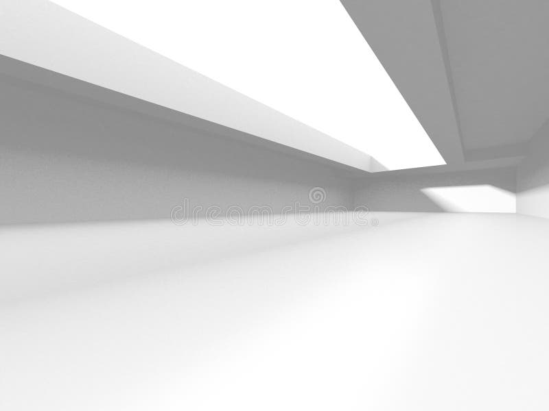 Abstract White Room Architecture Design Concept Stock Illustration ...