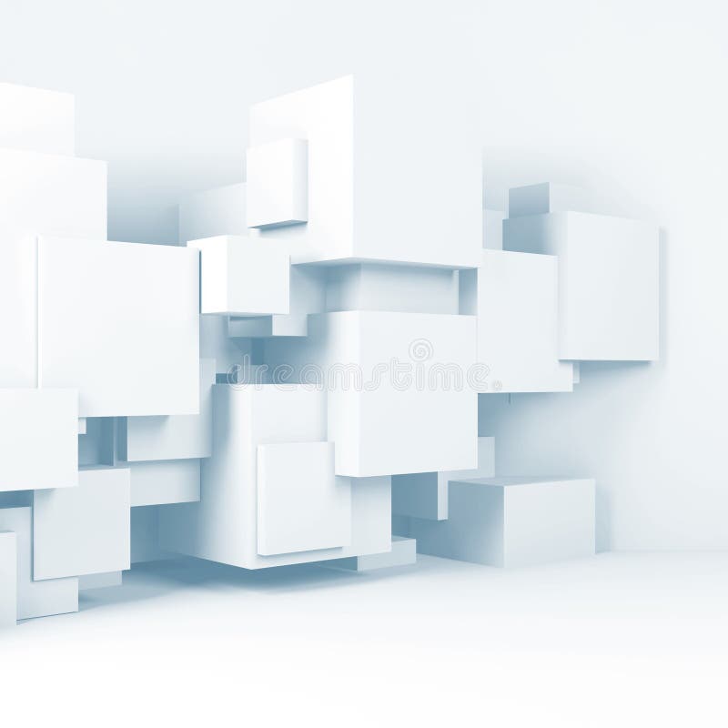 Abstract White Room Interior Background Stock Illustration ...