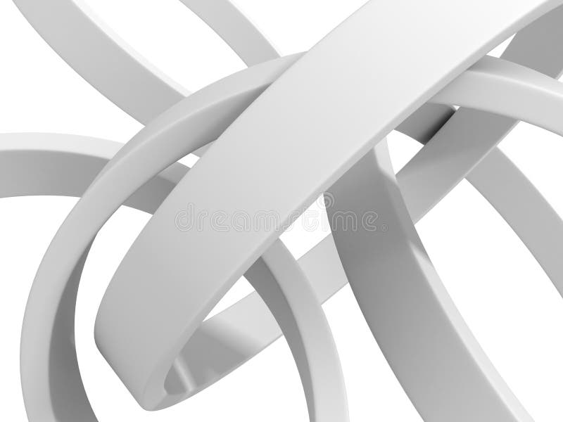 Abstract White Round Circles Pattern Background Stock Illustration ...