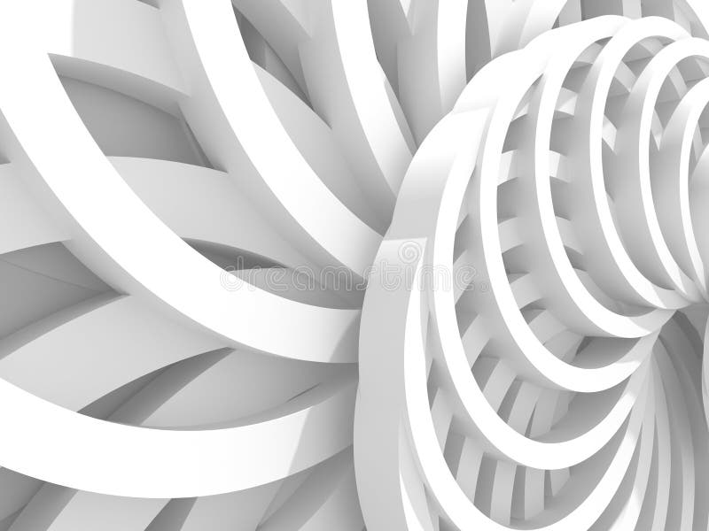 Abstract White Round Circles Pattern Background Stock Illustration ...