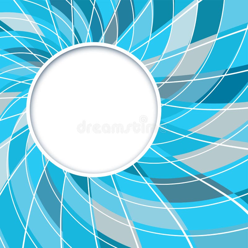 Abstract White Round Shape with Digital Blue and Grey Pattern Stock ...