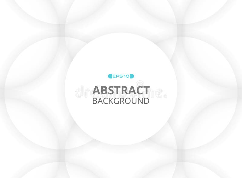 Abstract of White Round Space Pattern Background. Stock Vector ...