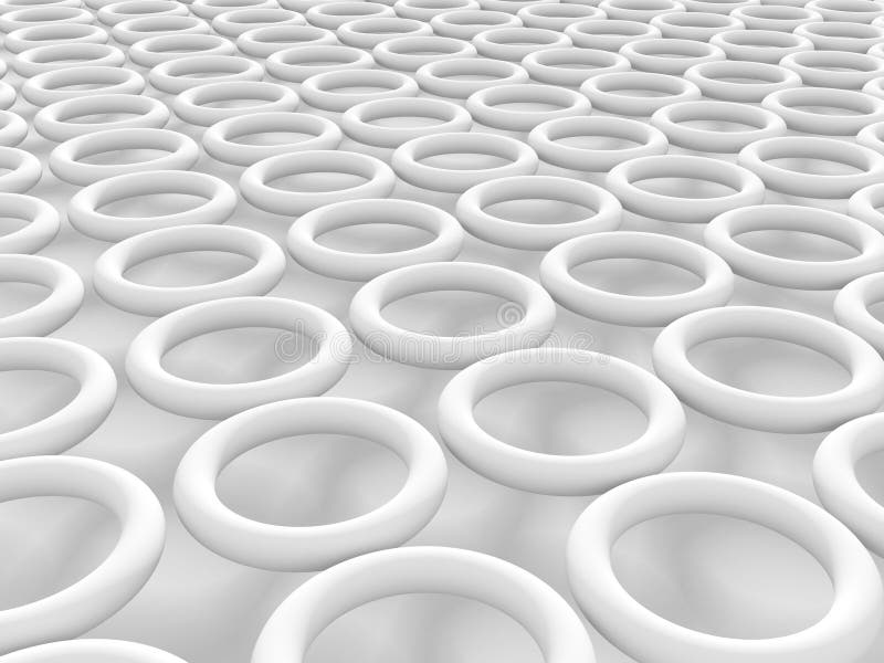 Abstract White Round Surface Decor Background Stock Illustration ...