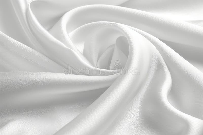 Abstract White Satin Fabric Background, Luxury Smooth Textile, Elegant ...