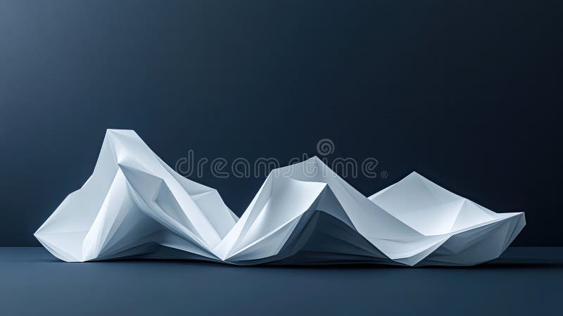 Abstract White Sculpture, Modern Art, Minimalist Design Stock Photo ...