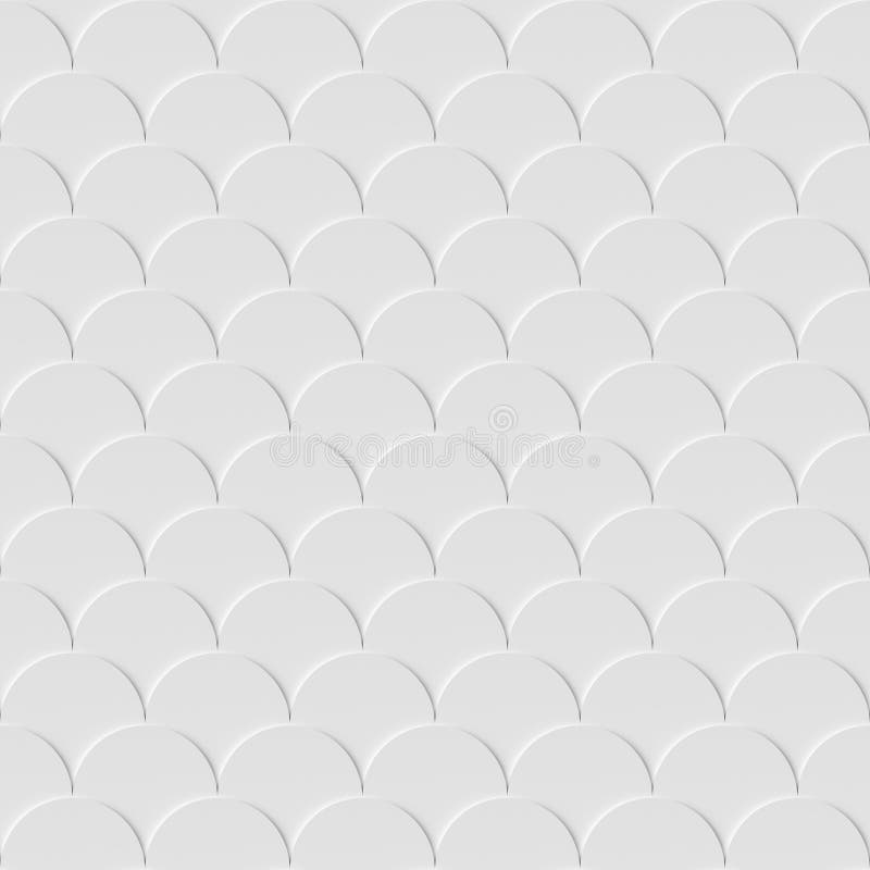 Abstract White Seamless Background with Circles Stock Illustration ...