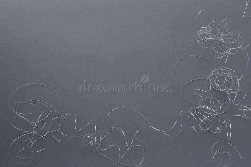 Abstract White Silver Thread Pattern Like Frame. Stock Photo - Image of ...