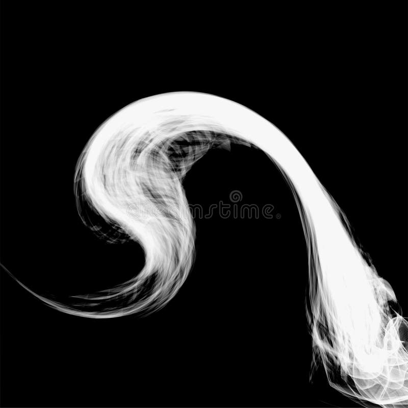 Abstract White Smoke Isolated Stock Vector - Illustration of futuristic ...