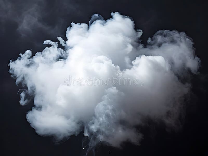 Abstract White Smoke Cloud, a Soft White Smoke Explode Cloudy ...