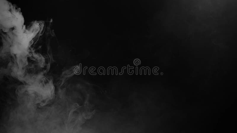 Abstract White Smoke in Slow Motion. Smoke, Cloud of Cold Fog in Light ...