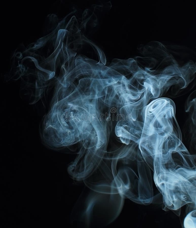 Abstract White Smoke Texture on Black Background Stock Photo - Image of ...