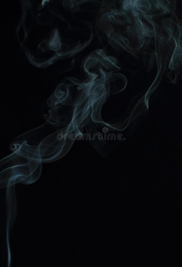 Colored Weed Smoke Black Background
