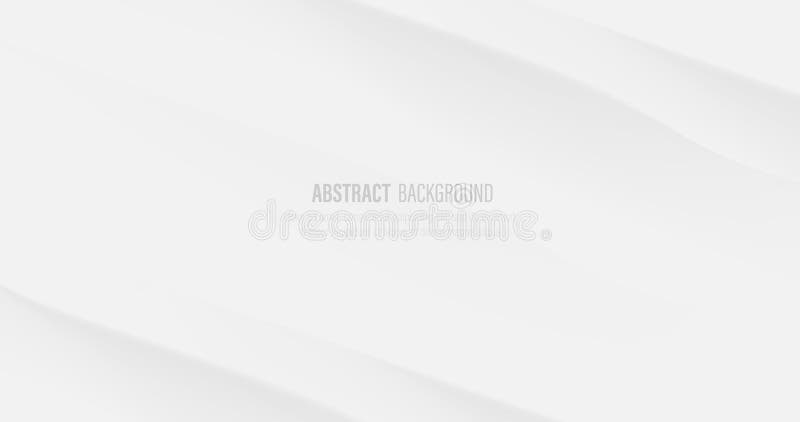Abstract White Smooth Clean Waves Background. Vector Illustration Stock ...