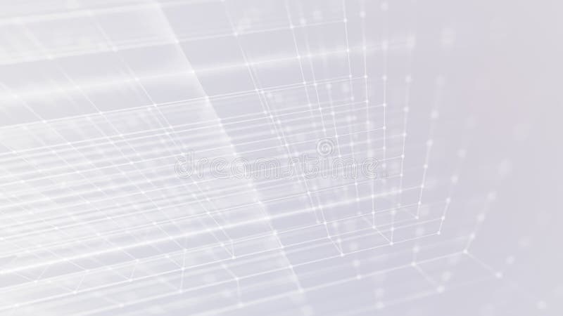 Abstract White Space Background. Data Building Dots and Line ...