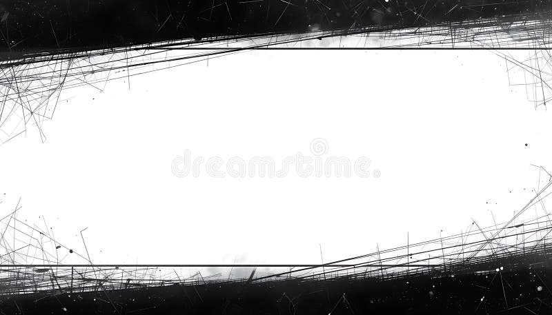 Abstract White Space with Dark Linear Border Graphic Design Element ...