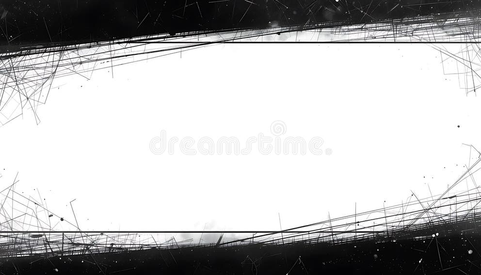 Abstract White Space with Dark Linear Border Graphic Design Element ...