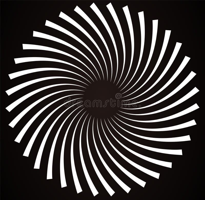 Abstract White Spiral Element Stock Vector - Illustration of rotary ...