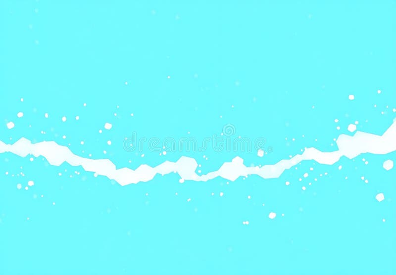 Abstract White Splash on Light Blue Background Digital Art Design ...