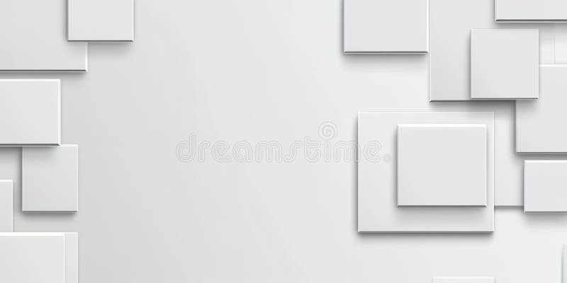 Abstract White Square Geometric Pattern Background Design Stock ...