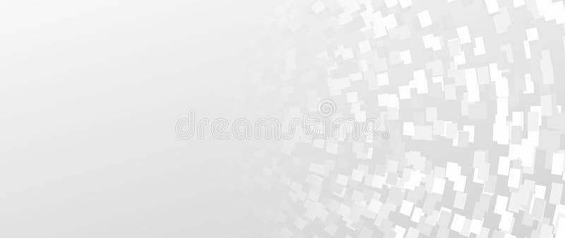 Abstract White Square Particles Pattern Background. Technology ...