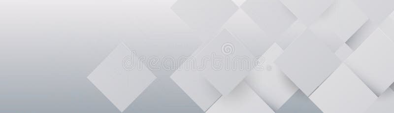 Abstract White Square Shape with Futuristic Concept Background. Modern ...