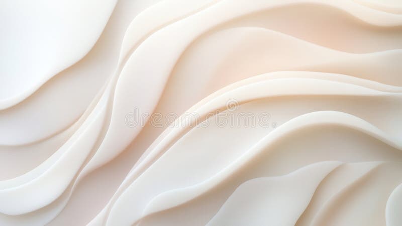 Abstract White Strokes Creating an Creamy Pattern on a White Background ...