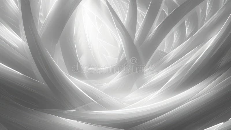 Abstract White Structures Create a Luminous, Ethereal Atmosphere Stock ...