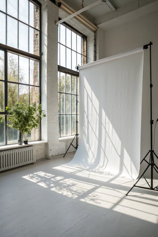 Abstract White Studio Background for Product Display Stock Image ...