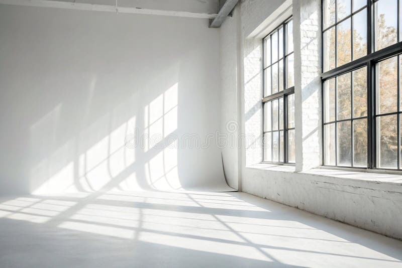 Abstract White Studio Background for Product Presentation Stock ...