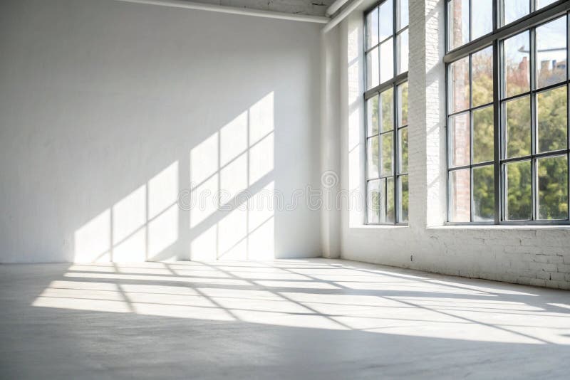 Abstract White Studio Background for Product Presentation Stock ...