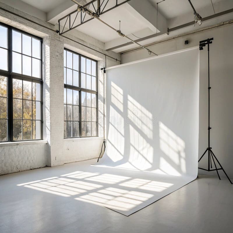 Abstract White Studio Background for Product Presentation. Empty Room ...