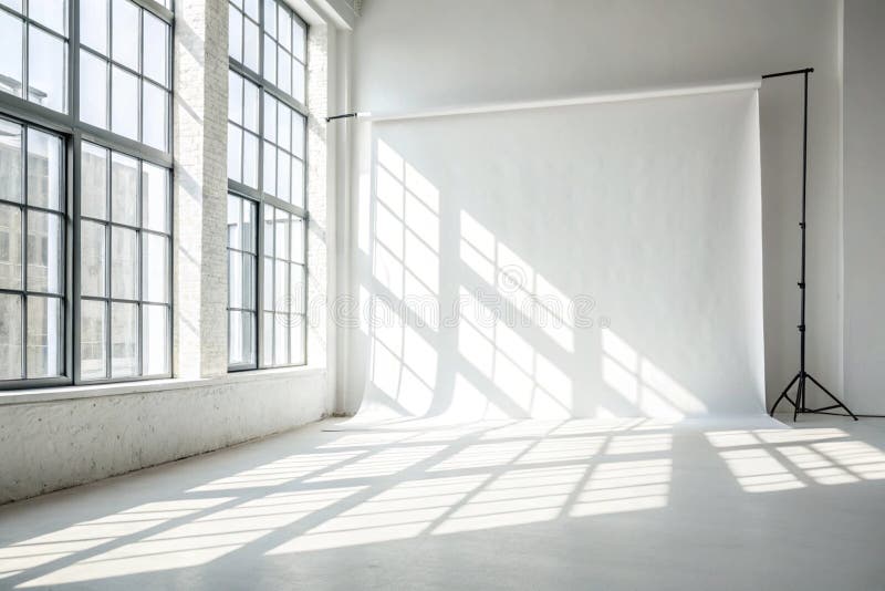 Abstract White Studio Background for Product Presentation. Empty Room ...