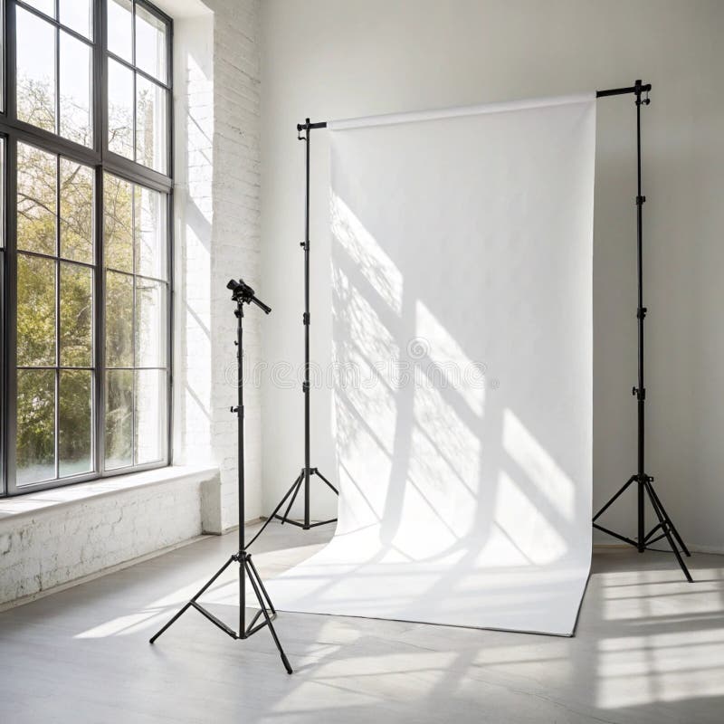 Abstract White Studio Background for Product Presentation. Empty Room ...