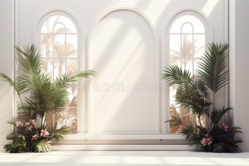 Abstract White Studio Background for Product Presentation. Empty Room ...