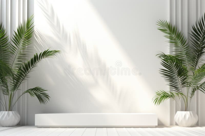 Abstract White Studio Background for Product Presentation. Empty Room ...