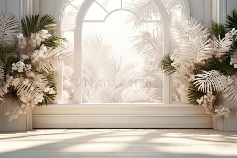 Abstract White Studio Background for Product Presentation. Empty Room ...