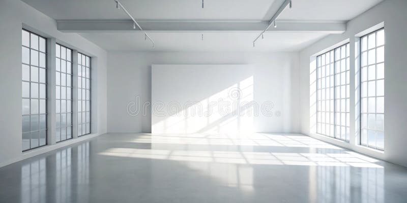 Abstract White Studio Room with Light and Shadow Background Stock ...