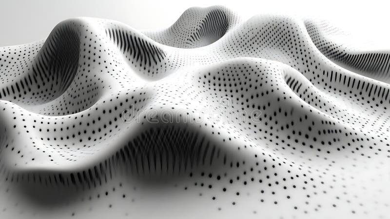 Abstract White Surface with Black Dotted Pattern Stock Illustration ...